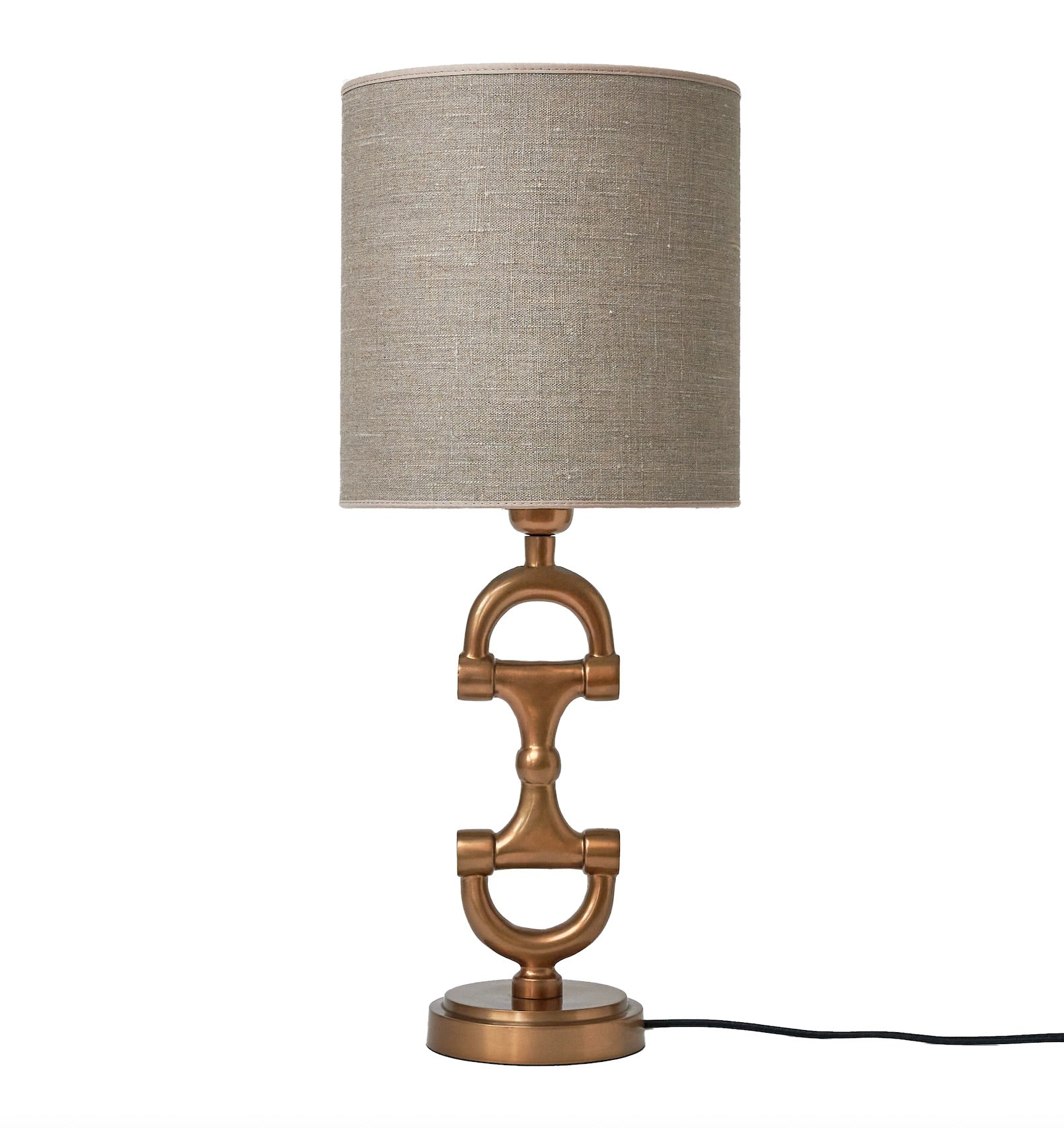 BIT Lamp stand Brass including Nature lamp shade. – Adamsbro Europe